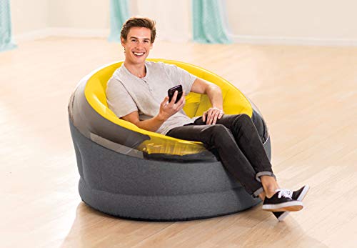 Intex Inflatable Empire Chair, 44" X 43" X 27", Color May Vary, 1 Pack