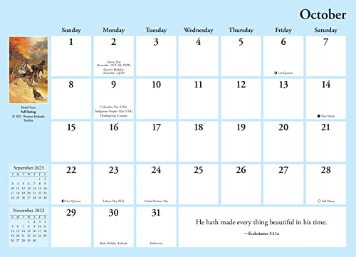 Thomas Kinkade Studios 12-Month 2023 Monthly Pocket Planner Calendar with Script