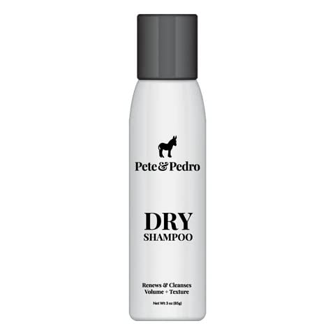Pete & Pedro DRY - Dry Shampoo for Men & Women Hair | Absorbs Oil While Adding Volume and Texture | No Water Needed, Great For All Hair Types | As Seen on Shark Tank, 3 oz.