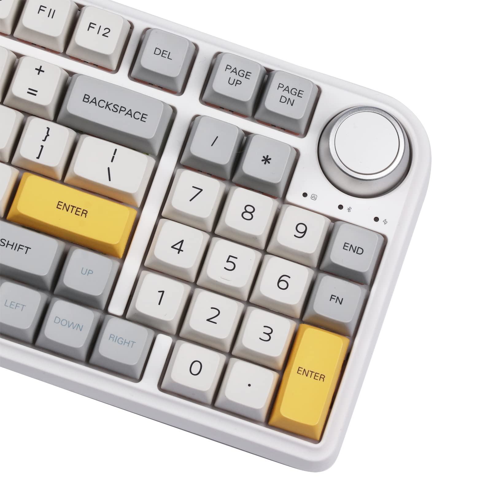 EPOMAKER TH96 96% Hot Swap RGB QMK/VIA Programmable Gasket Mounted Mechanical Gaming Keyboard with South-facing RGB LEDs, MDA Profile Keycaps, Knob Control for Windows/Mac((Theory MDA, Budgerigar)