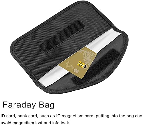 ONEVER 2 Pack Faraday Bags for Car Keys and Cell Phone, Signal Blocking Key Pouch Wallet, Anti-Tracking Anti Theft Car Protection, Signal Jammer WiFi/GSM/LTE/NFC/RFID, GPS Blocker