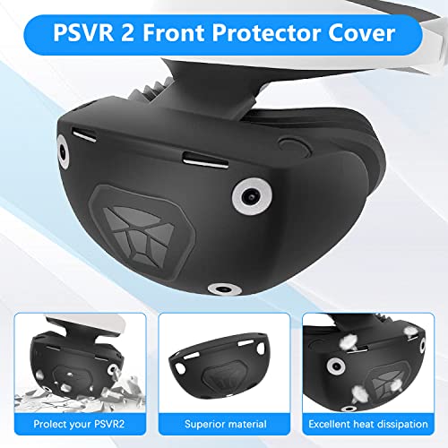 for PS VR2 Accessories , Protector Cover for PSVR 2, Include PlayStation VR 2 Headset Cover & Controller Silicone Pads & Lens Dust Cover & 2 Pack Controller Thumb Grips, Sweatproof & Washable