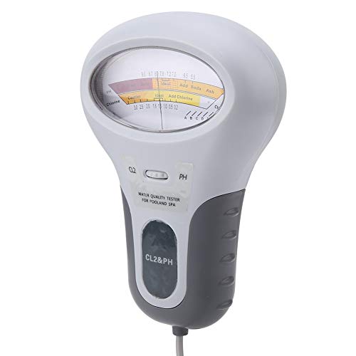 Hakeeta PH Tester, pH Meters, for Swimming Pool, Water Quality Analyzer, with Probe, Easy to Set Up, Quick Testing, Adjust pH of The Pool, for Pools, Aquariums