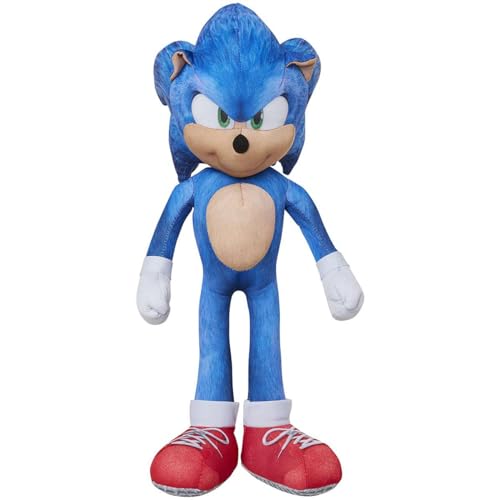 Sonic the Hedgehog Plush Sonic 2 Movie 13" Talking Sonic Plush,Blue