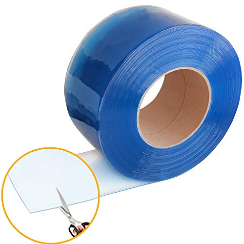 VIZ-PRO Freezer PVC Curtain Strip for Walk in Freezers, Coolers & Warehouse Doors - Clear, 101' Length x 12" Width x 0.12" Thick