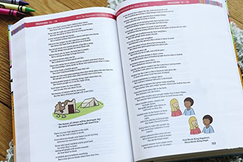 NIrV, The Illustrated Holy Bible for Kids, Hardcover, Full Color, Comfort Print: Over 750 Images