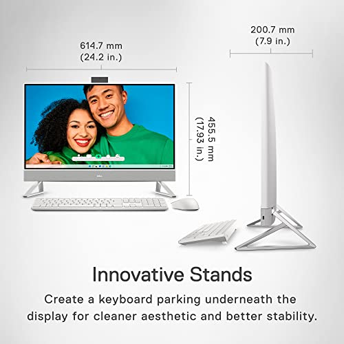 Dell Inspiron 7720 All in One Desktop - 27-inch FHD Touch Display, Core i7-1355U, 32GB RAM, 512GB SSD+1TB HDD, NVIDIA GeForce MX550 GDDR6, Win 11 Pro, Services Included - White (Renewed)
