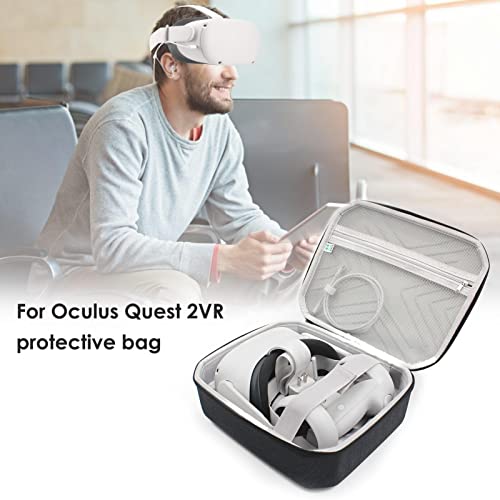Design for Oculus Quest 2 Case - Hard Travel Case for Oculus Quest 2 Carrying Case | Waterproof Storage Case for Quest 2 Case with Elite Strap | VR Headset Accessories for Oculus Quest 2 Case