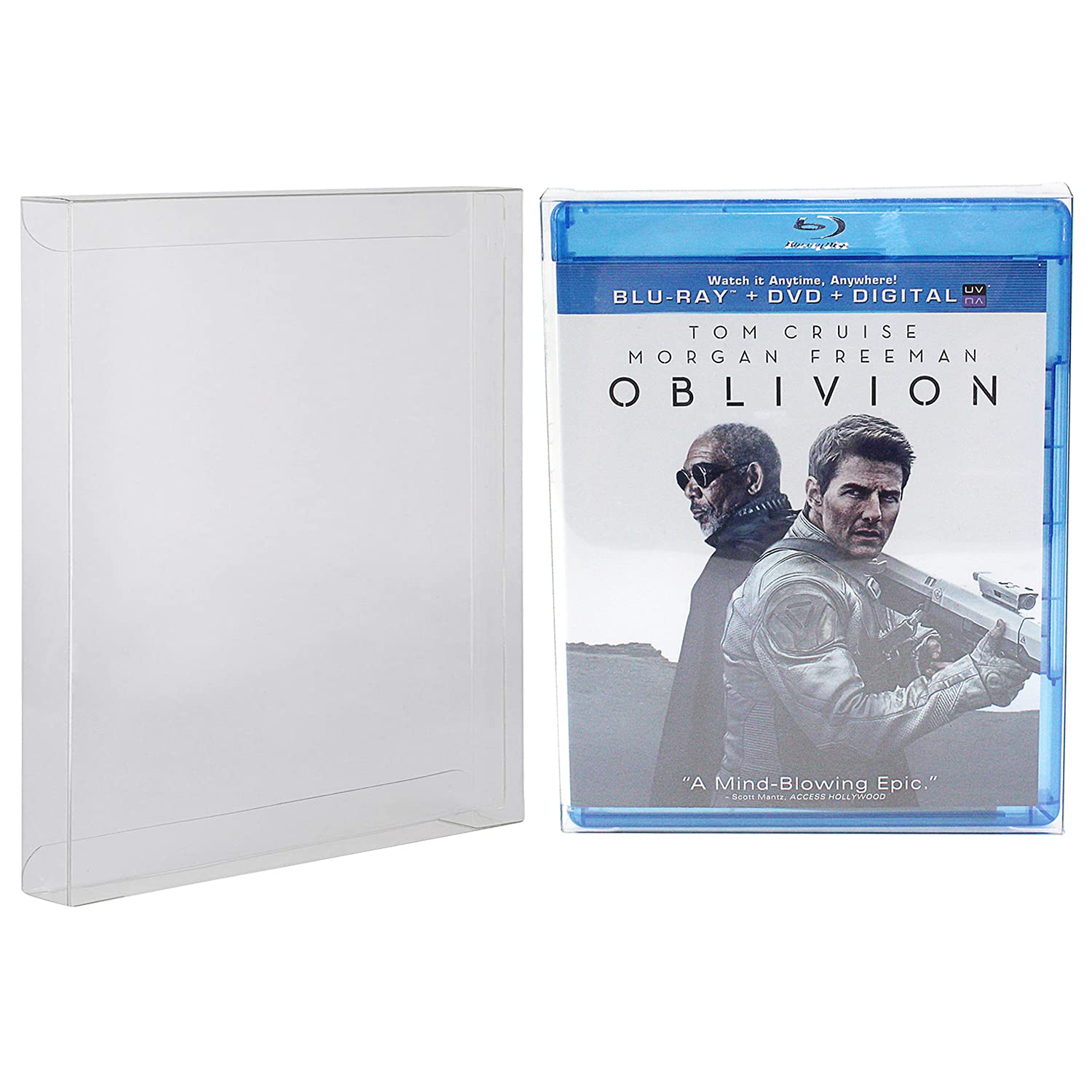 Viturio Protector Cases Compatible with BLU-RAY w J-Card, Steelbooks, PS3, PS4, Xbox ONE (10 Pack)