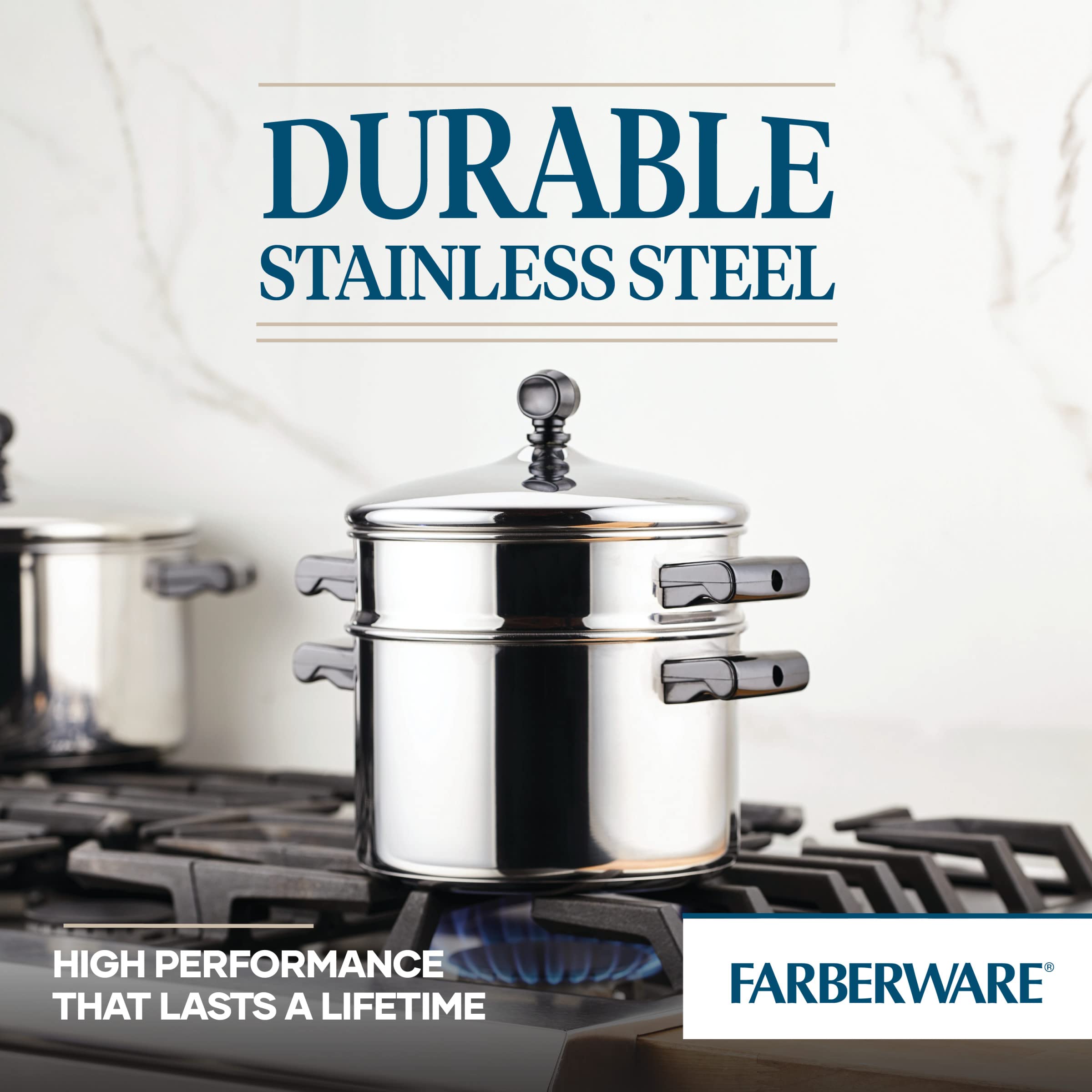 Farberware Classic Series Sauce Pot Steamer Insert, Saucepot (3 Quart), Silver