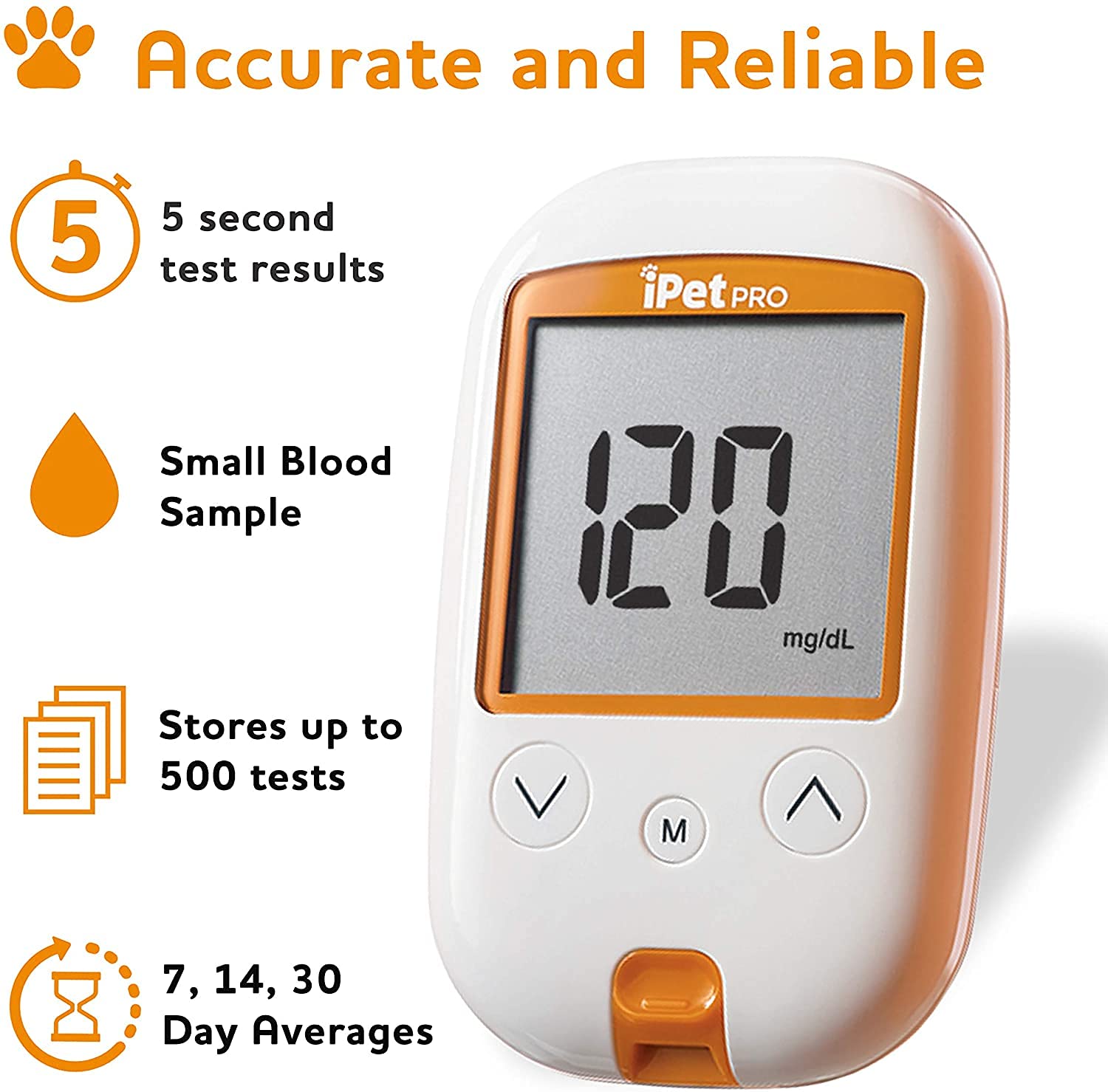 iPet PRO Blood Glucose Test Strips (Blood Glucose 25 ct. Test Strips)