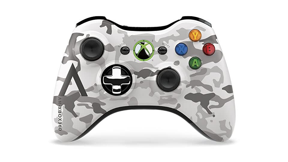 Xbox 360 Wireless Controller - Arctic Camouflage (Renewed)