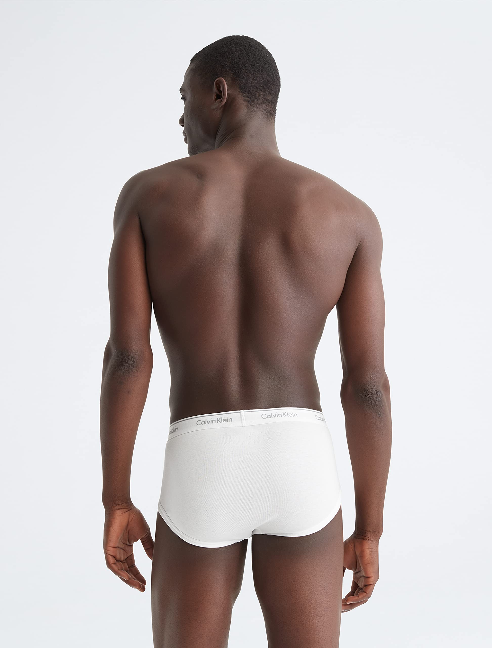 Calvin Klein Men's Cotton Classics 3-Pack Brief, 3 WHITE, Large