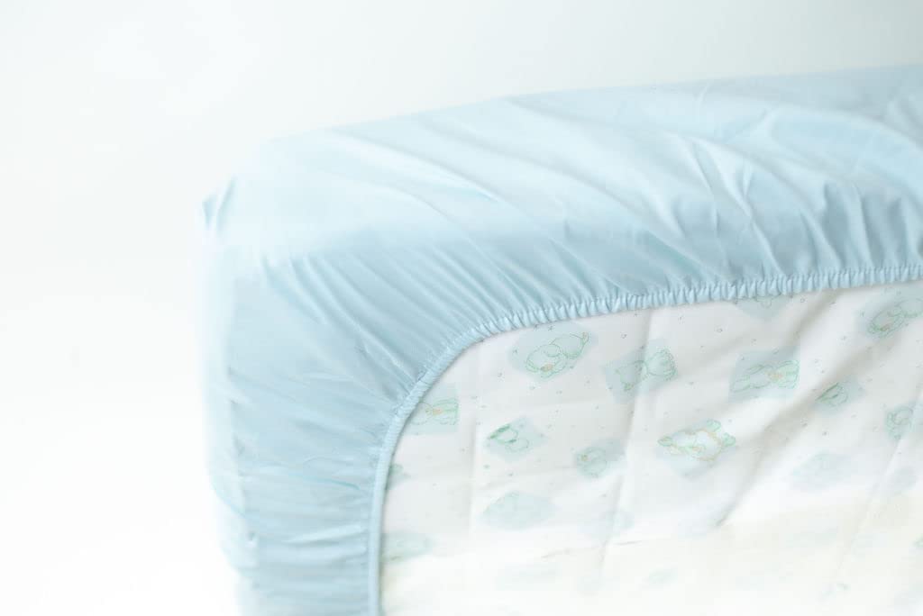Everyday 2 Pack Fitted Crib Sheet, 100% Soft Breathable Microfiber Sheets, Fits Standard Size Crib Mattress 28in x 52in, Nursery Sheet – Astronauts + Light Blue (LA 01 ALB)