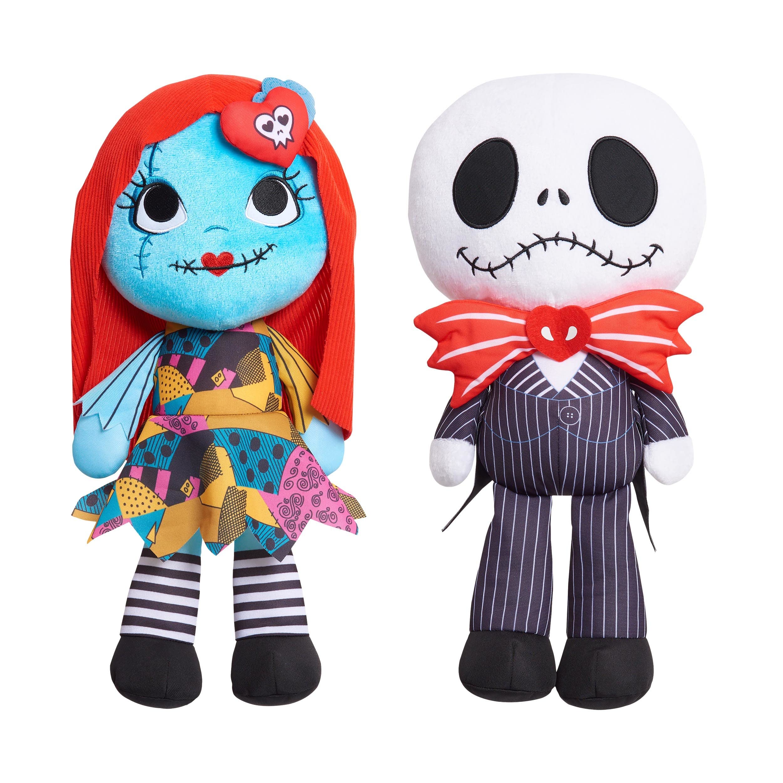 Disney Tim Burton’s Nightmare Before Christmas Valentine Large Plush Jack Skellington, Officially Licensed Kids Toys for Ages 3 Up by Just Play