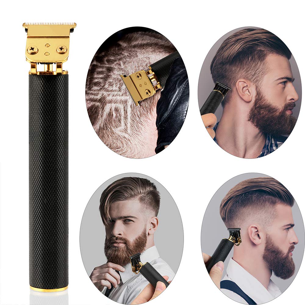 Cordless Pro Li Skeletons Trimmer,Professional Barber Trimmer, Cordless Barber Trimmer, Barber outliners Close Cutter (Black T8)