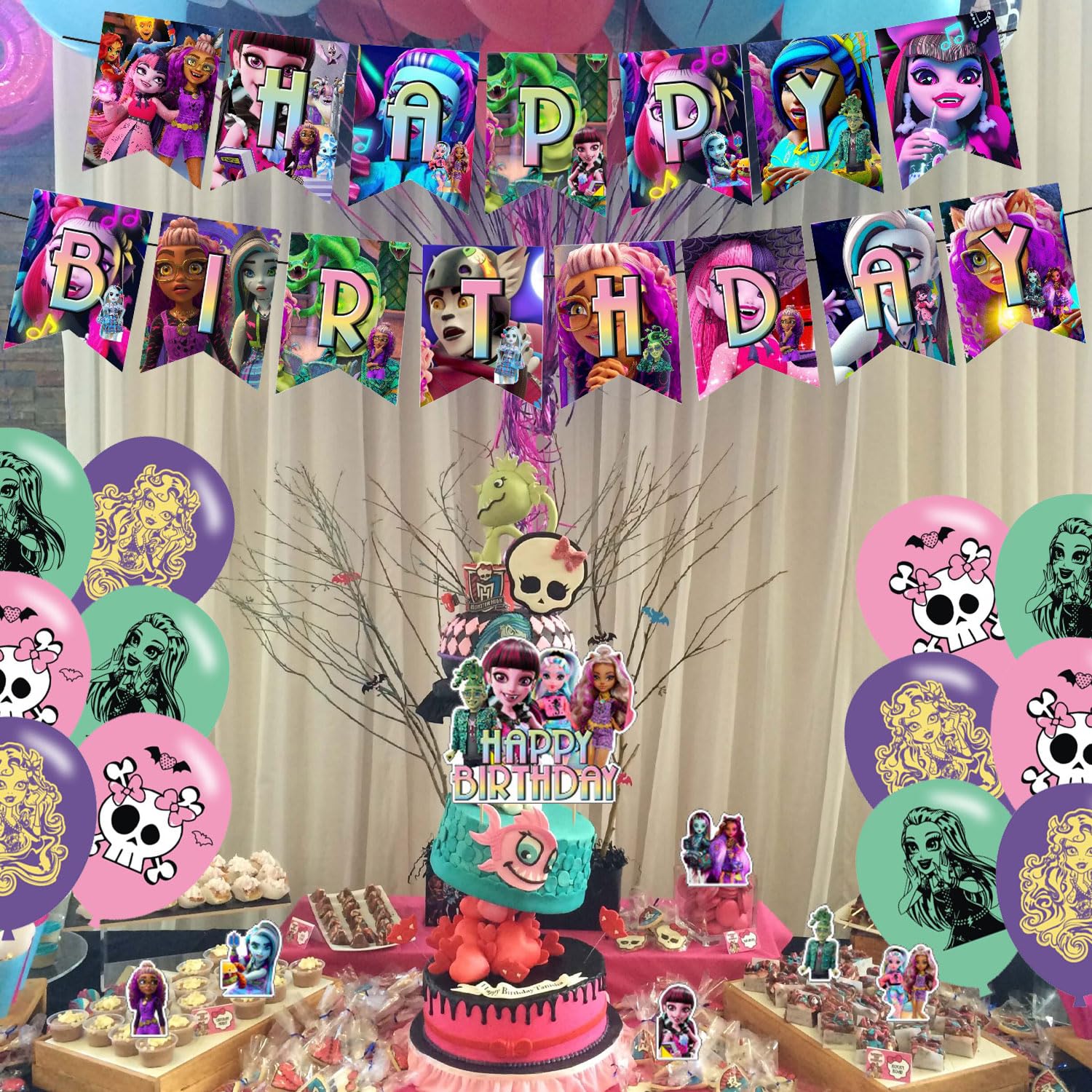 Generic ๐๐ธ๐ท๐ผ๐ฝ๐ฎ๐ป ๐๐ฒ๐ฐ๐ฑ Birthday Party Decoration, ๐๐ธ๐ท๐ผ๐ฝ๐ฎ๐ป ๐๐ฒ๐ฐ๐ฑ Include Kids Theme Birthday Banner, Cake Topper, Latex Balloons for Fans Birthday Party Supplies, Green