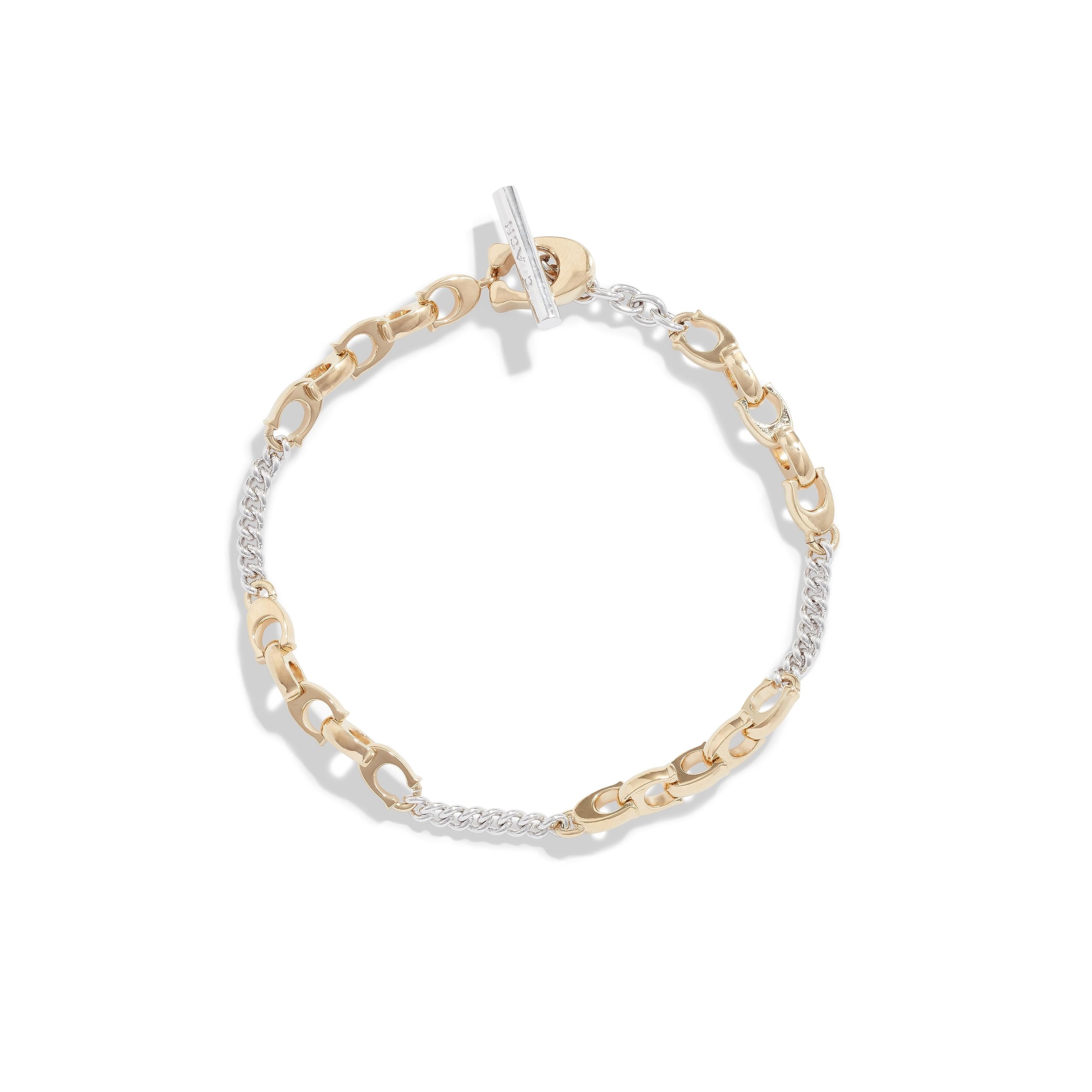 Coach Women's Signature Mixed Chain Bracelet