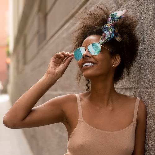 CLANDESTINE Panorama Gold Light Blue by HYPE - Nylon HD Men & Women Sunglasses