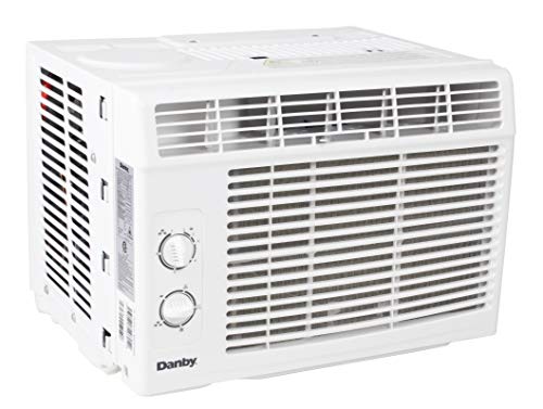 Danby DAC050MB1WDB 5,000 Window Air Conditioner, 2 Cooling and Fan Settings, Easy to Use Mechanical Rotary Controls, Ideal for Rooms Up to 150 Square Feet, 5000 BTU, White