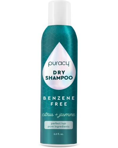 Puracy Natural Dry Shampoo For Women - Plant-Powered Cleansing Volumizing Revitalizing Dry Shampoo As Seen on TikTok, Benzene-Free, Non-Toxic, Oil Absorbing for All Hair Types (Citrus & Jasmine, 6 oz)