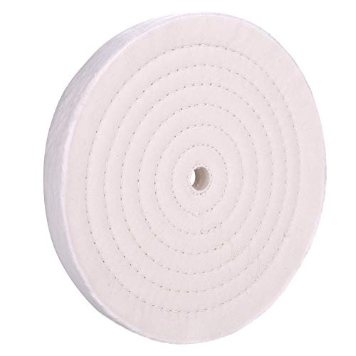 Extra Thick 10 inch Fine Cotton Buffing Polishing Wheel (70 Ply) for Bench Grinder with 3/4'' Arbor Hole,1 Pack