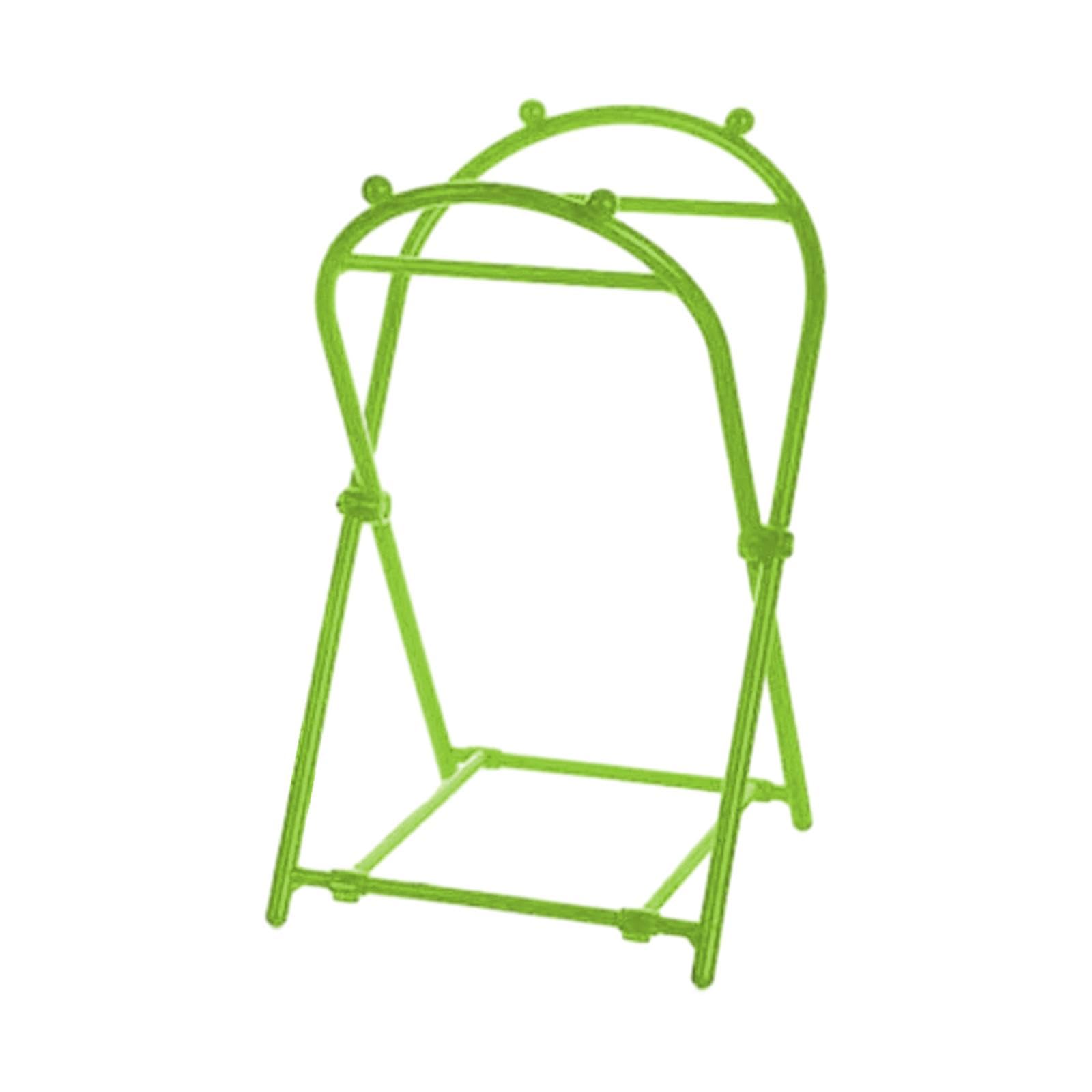 ďźďźł Trash Bag Holder Stand Hanging Trash Bag Rack Foldable Bracket Garbage Bag Holder Frame Leaf Bag Stand for Pantry Gardening Camping Laundry, Green