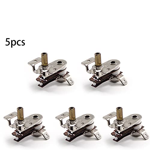 Fielect 5pcs Thermostat Adjustable Electric Heater Heating Temperature Controller 250V 16A N.C