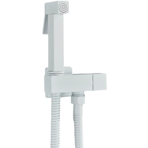 GMWARDDF Shower Sets for Bathroom Brass Bidet Single Cold Water Bidet Faucet Bidet Water Crane for Toilet Bathroom Toilet Faucet White Color