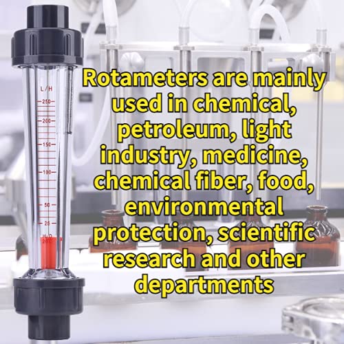 Hilitand 25-250L/H Rotameter Plastic Tube Type Instantaneous Liquid Water Flow Meter DN15