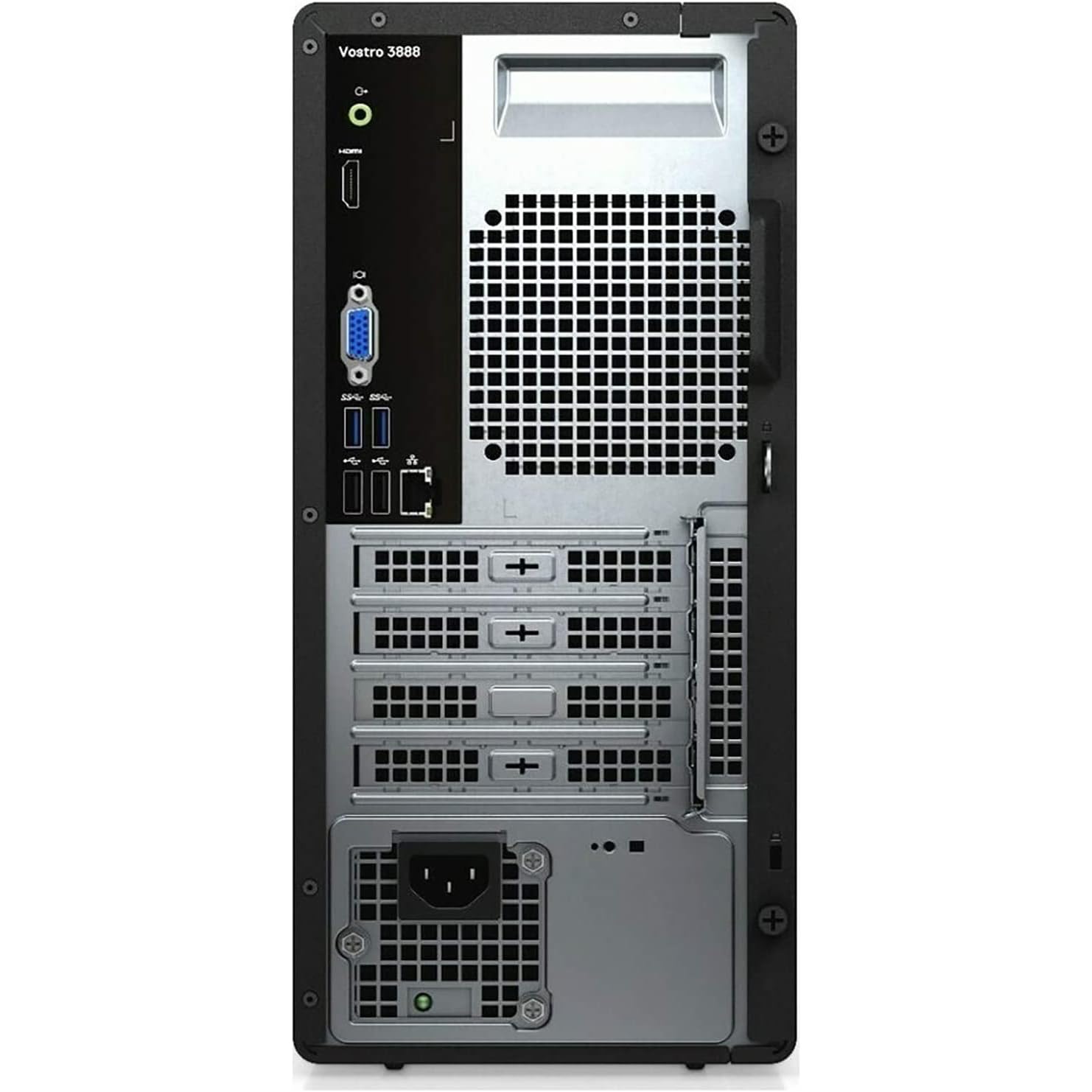 Dell Vostro 3888 Full Size Tower Business Desktop Computer, Intel Octa-Core i7-10700, 16GB DDR4 RAM, 1TB PCIe SSD + 1TB HDD, DVDRW, 802.11AC WiFi, Bluetooth, Keyboard and Mouse, Windows 11 Pro