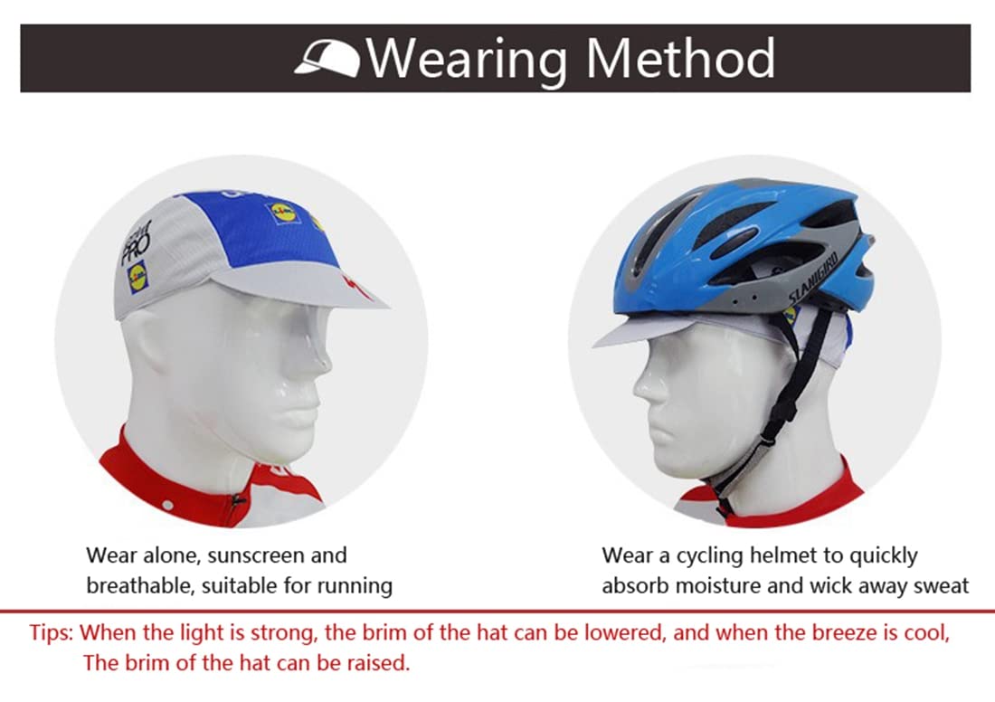Cycling Cap for Men and Women,Bike Hat with Visor Summer Sun Hat Green