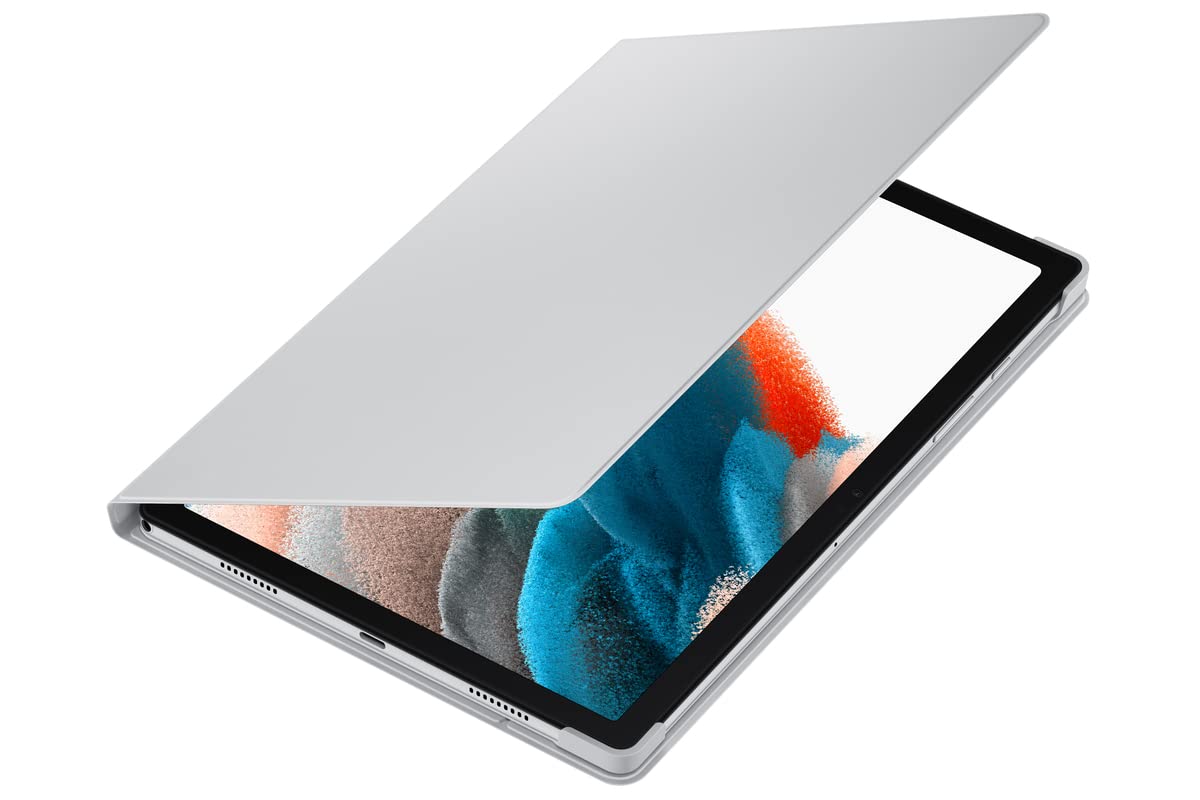 SAMSUNG Galaxy Tab A8 Book Cover, Protective Tablet Case w/ 2 Viewing Angles, Magnetic Design, Slim, Lightweight, US Version, Silver