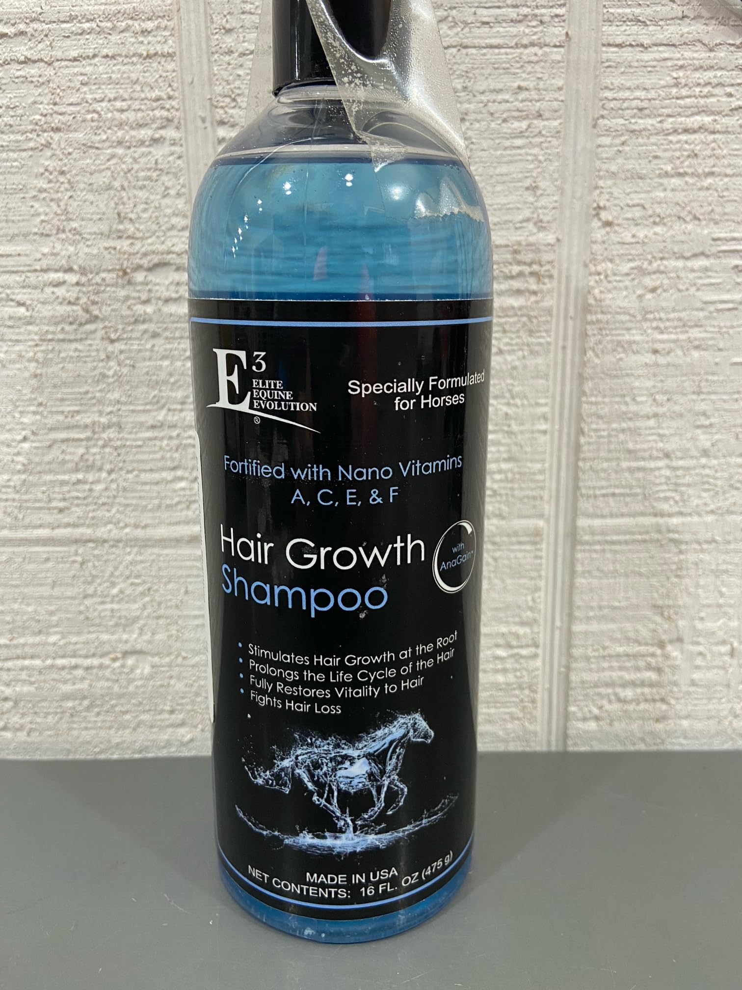 Pyranha Elite E3 Hair 16 oz Growth Equine Horse Dog Mane Tail Growth Stimulant Shampoo