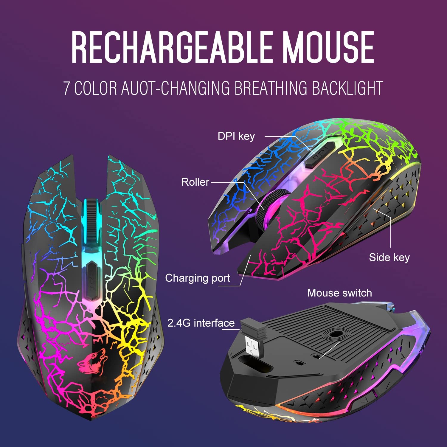 EXHNLE Gaming Keyboard and Mouse Combo, Ultra-Compact 62 Keys RGB Backlit Mini Keyboard, Lightweight Optical Mouse, RGB Wired Gaming Set for Gamer (Color : Blue)