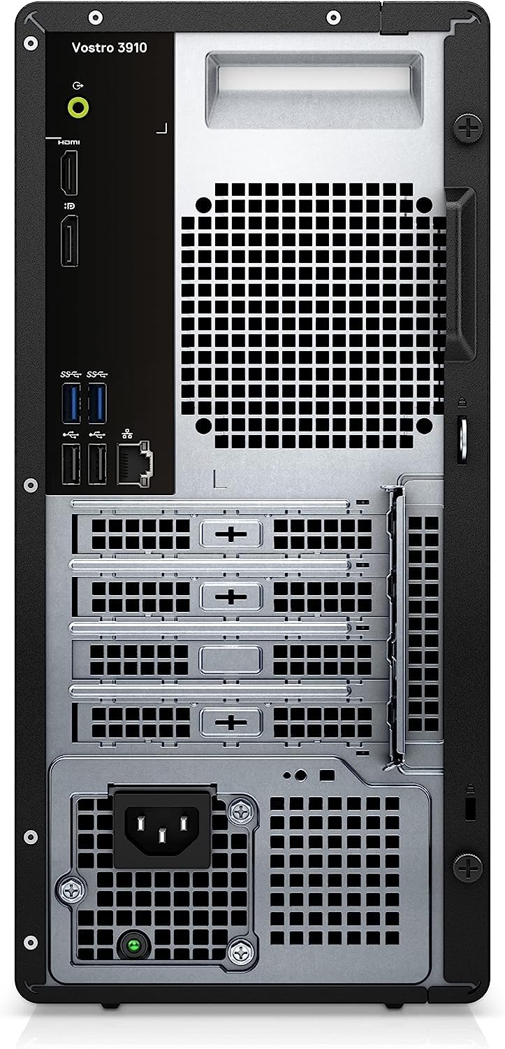 Dell Vostro 3910 Business Desktop Computer,12th Gen Intel 4-Core Processor(Up to 4.3Ghz),16GB DDR4 RAM,256GB NVMe SSD + 1TB HDD,WiFi 6,DVD-RW,Display Port,HDMI,SD Card Reader,Windows 11 Pro Black