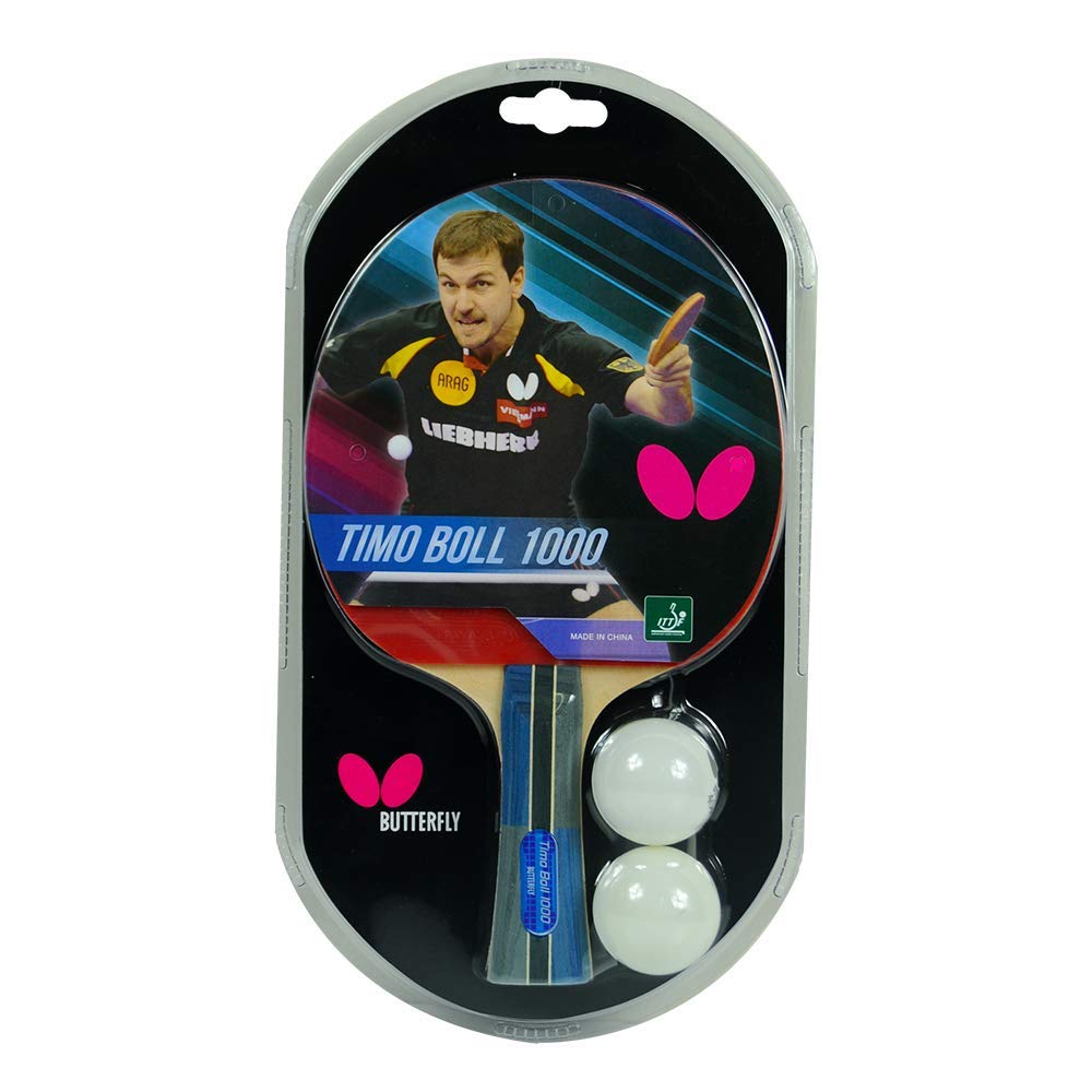 Butterfly Timo Boll Shakehand Ping Pong Paddle - Good Speed and Spin with Superb Control - Japan Series - Recommended for Beginning Level Players - International Table Tennis Federation Approved