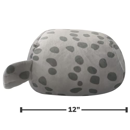 Squishmallows Original Stackables 12-Inch Grey Spotted Seal with White Belly - Medium-Sized Ultrasoft Official Jazwares Plush