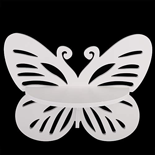 Floating Shelves Wall Mounted Shelf Butterfly Shape for Bedroom Bathroom Living Room Kitchen Home Office Laundry Room, 13 x 4.72 x 10.63in
