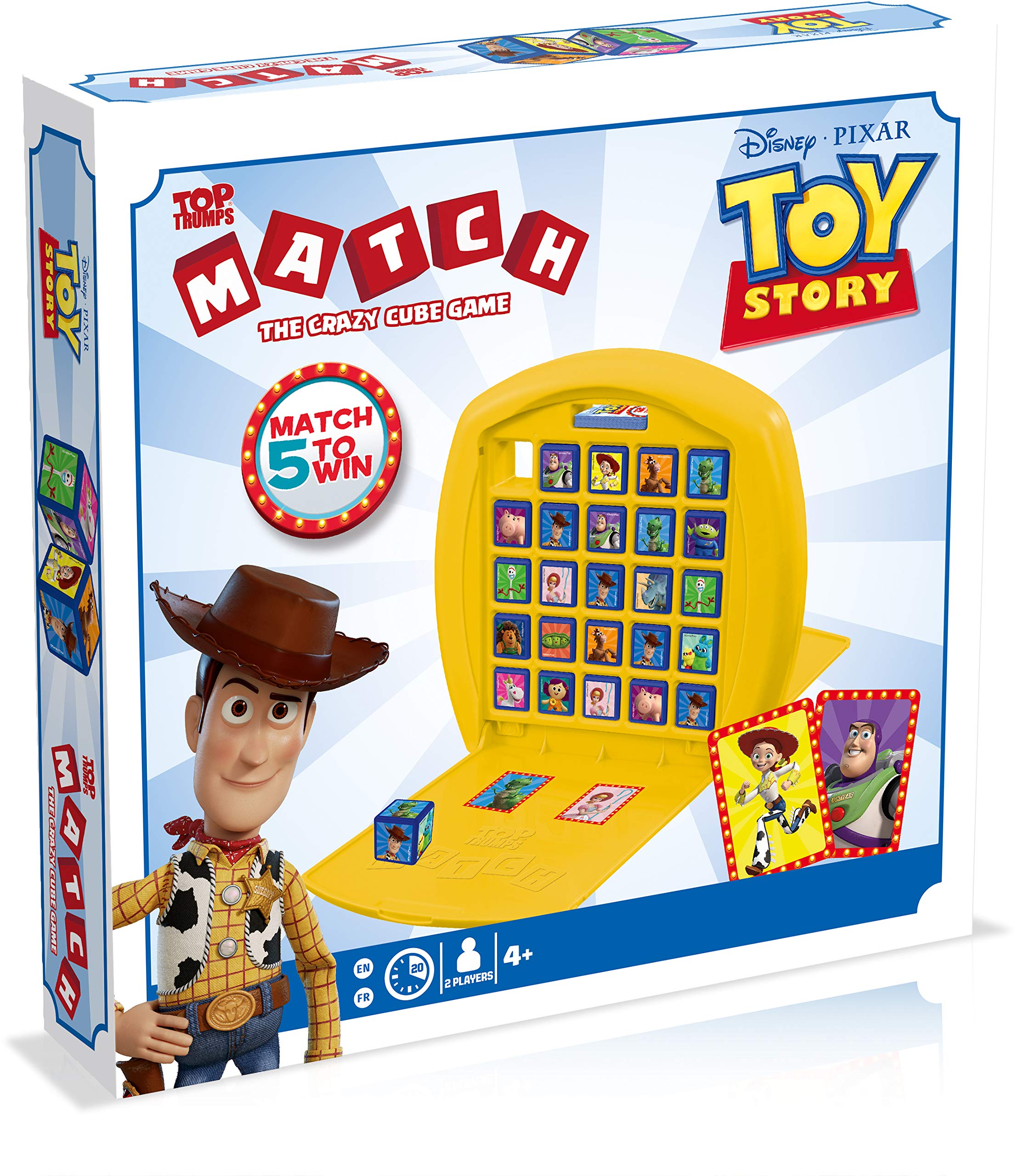 Top Trumps Match Game Toy Story - Family Board Games for Kids and Adults - Matching Game and Memory Game - Fun Two Player Kids Games - Memories and Learning, Board Games for Kids 4 and up