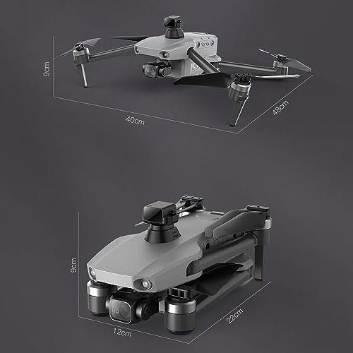 RKSTD WiFi FPV RC Drone For Beginners, Drone With Dual HD Cameras - GPS Foldable RC Quadcopter, Brushless Motors, Suitable For Adults And Kids, Track Flight, Auto Hover