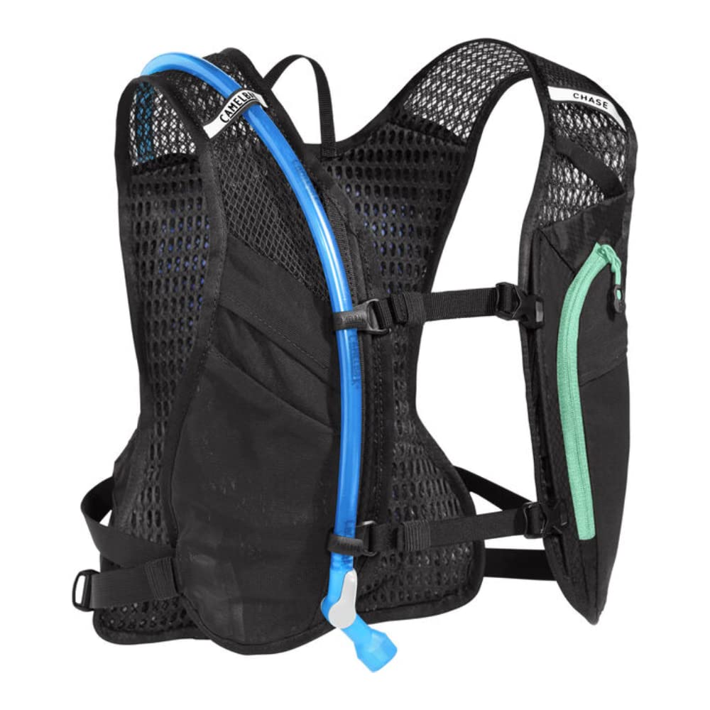 CamelBak Women's Chase Bike Hydration Vest 50 oz, Charcoal/Lake Blue