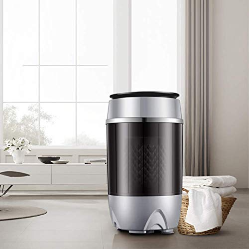 Dark Grey Washing Machine,Portable Mini Single Barrel Semi Automatic Washing Machine for,Automatic Laundry Load Capacity