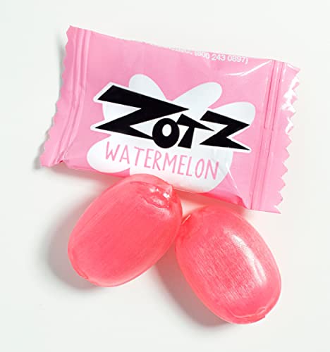 Zotz Fizz Power Candy Watermelon - Fruit Flavored Hard Candy with a Fizzy Center | 230g Bag, Single Pack | Gluten-Free