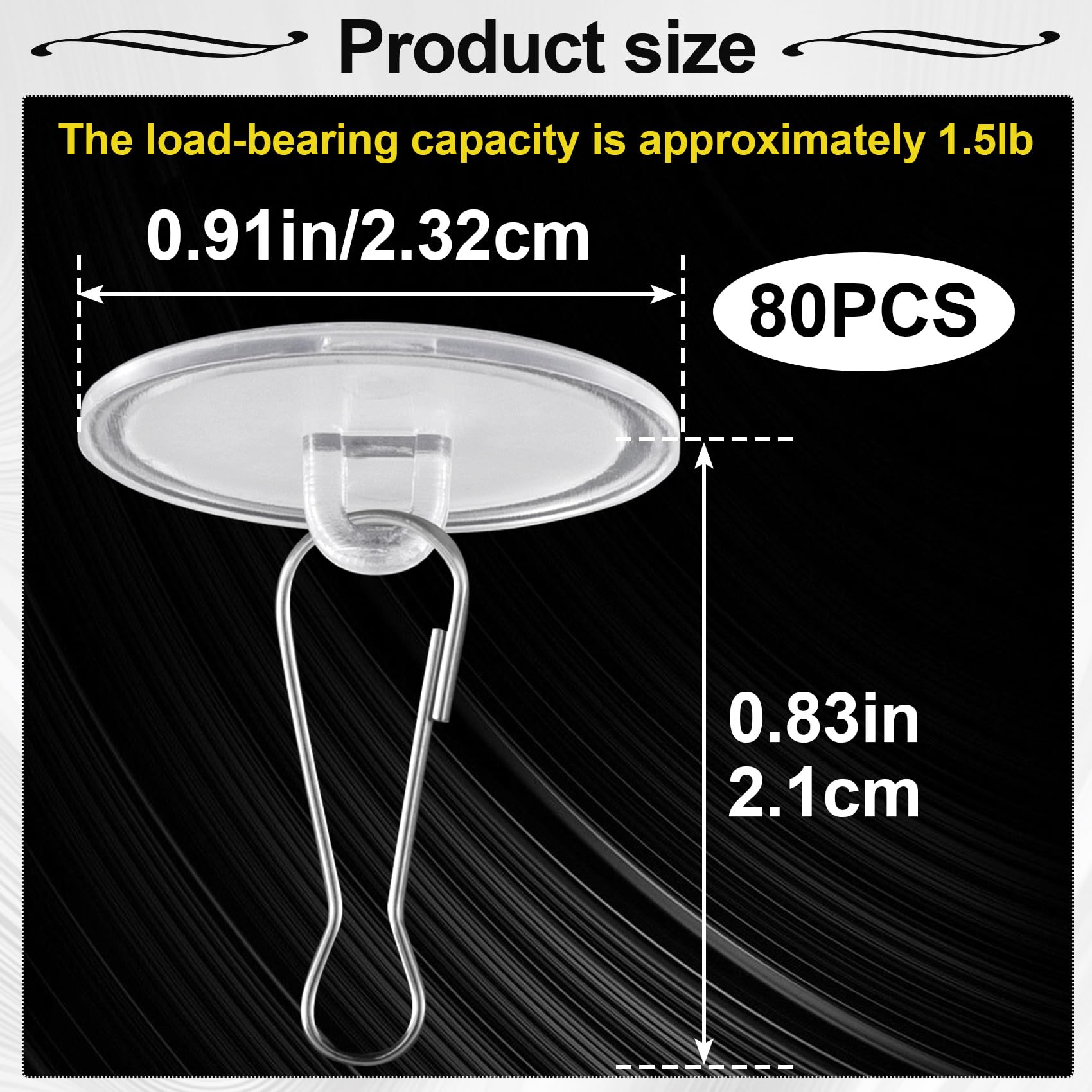Isslly 80 Pack Adhesive Ceiling Hooks, Self-Adhesive Ceiling Hooks for Hanging, Sticky Hooks for Hanging, No-Drill Ceiling Discs with Metal Hook for Wedding, Party, Festivals Decor