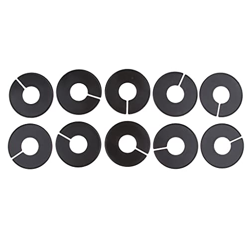 Kesoto Bothyi 10 Pack Clothing Rack Size Dividers Round Hangers Dividers, Baby Closet Size Dividers (10 Pack, Blank), Black