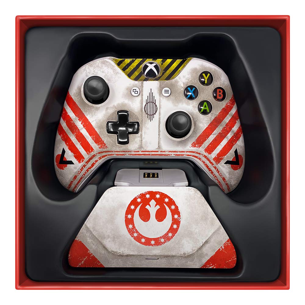 Controller Gear Star Wars: Squadrons, Wireless Controller and Pro Charging Stand Bundle for Xbox, Limited Edition, Officially Licensed By Disney, Lucasfilms Ltd, Microsoft Xbox - Xbox One (ELDSXBWCR-0MNWR)