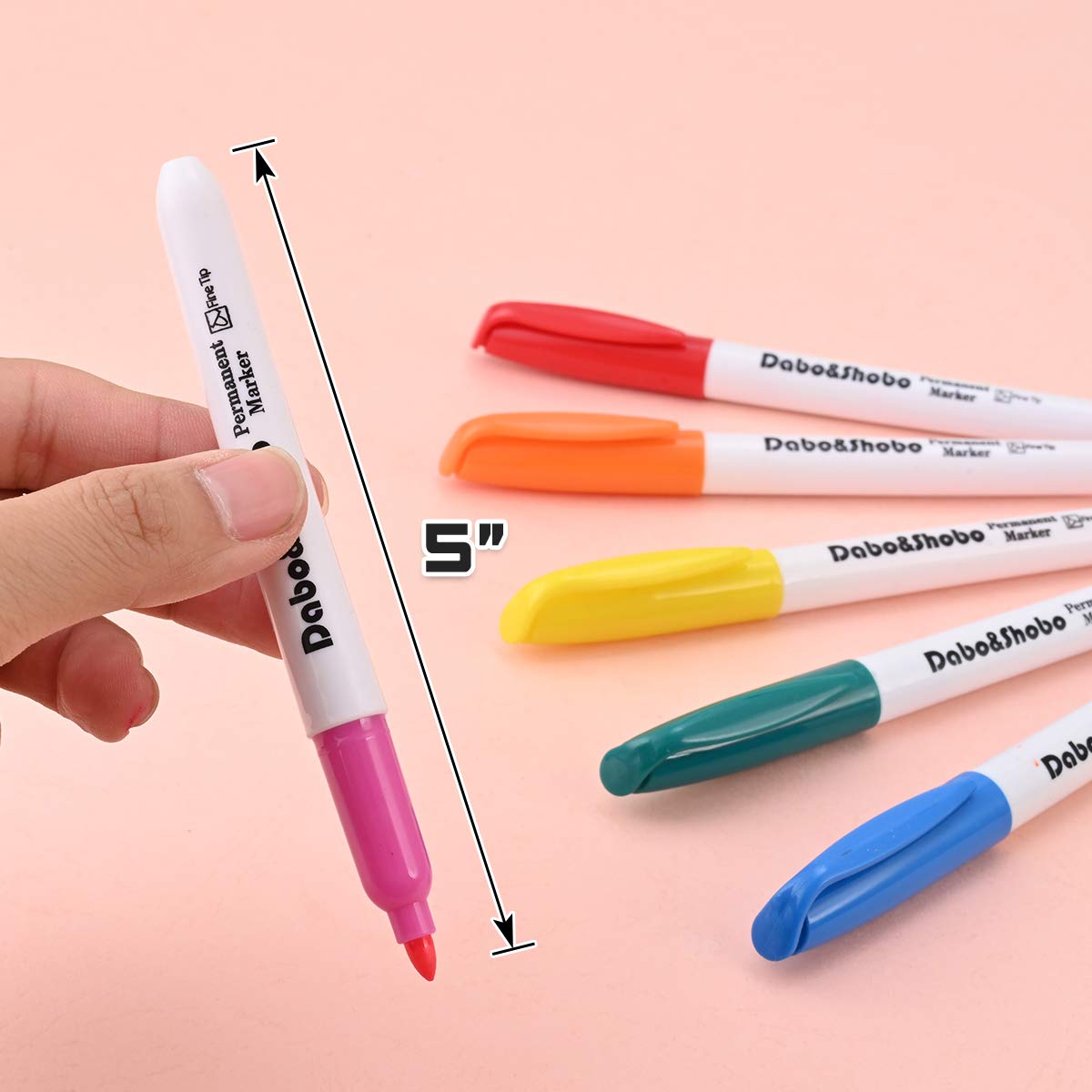 Dabo & Shobo Marking Pen 36 Thread Set, Fine Nib Marking, Multi Color, Fast Drying, Suitable For Classroom Office Meeting