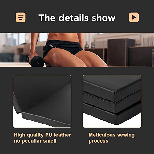 Gymnastics Mat 4x10x2 Gym Mat Tumbling Mat Lightweight Foldable Gymnastic Tumbling Pad Gym Equipment Fitness Yoga Home Exercise Mat