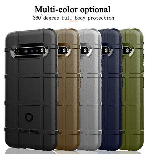 ZYZX Phone Case fit for LG V60 Thinq,Heavy Duty Shockproof Military Grade Drop Tested Protective Phone Case Hybrid Heavy Duty Impact Shock Resistant Soft TPU Bumper Cover for LG V60 Thinq HD-Green